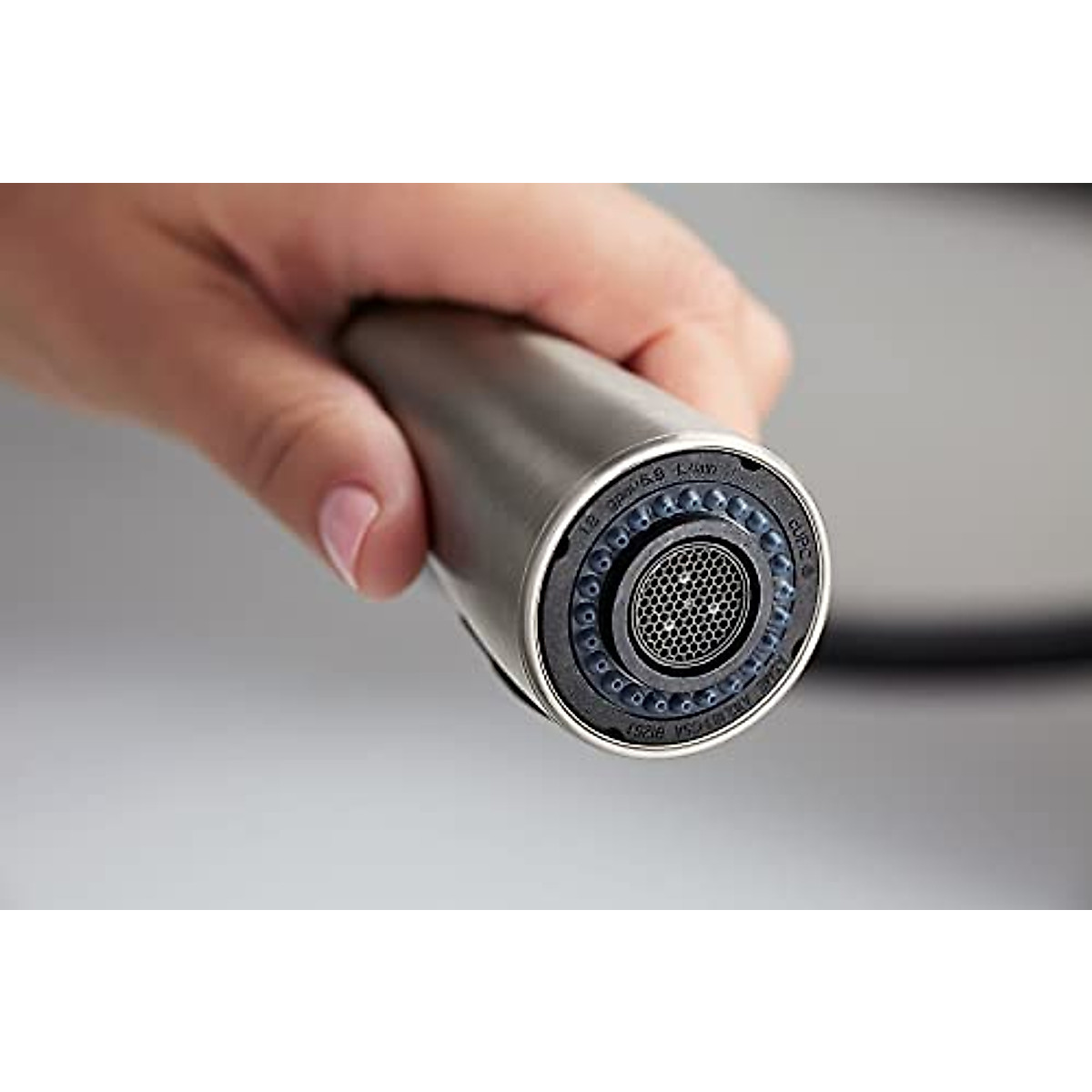 KOHLER 596-VS Simplice Pull Down Kitchen Faucet, High Arch, Vibrant Stainless