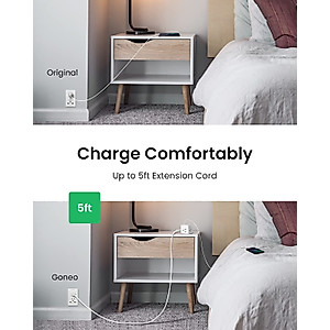 GONEO Power Strip with USB C Ports - 30W High-Speed Charging Station with 3 Outlets, 2 USB C Ports for iPhone 14/13 Series, 5 ft Extension Cord, Travel Home Office Cruise Essential