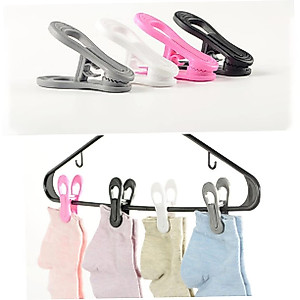 MAGICLULU 25 Pcs Clothes Clip Clothes Pins Towel Stand Pants Hanger Blanket Holder Towel Hook Clothes Rack Chair for Outside Clothes Hangers Belt Hanger Belt Rack Pink Baby Hook up