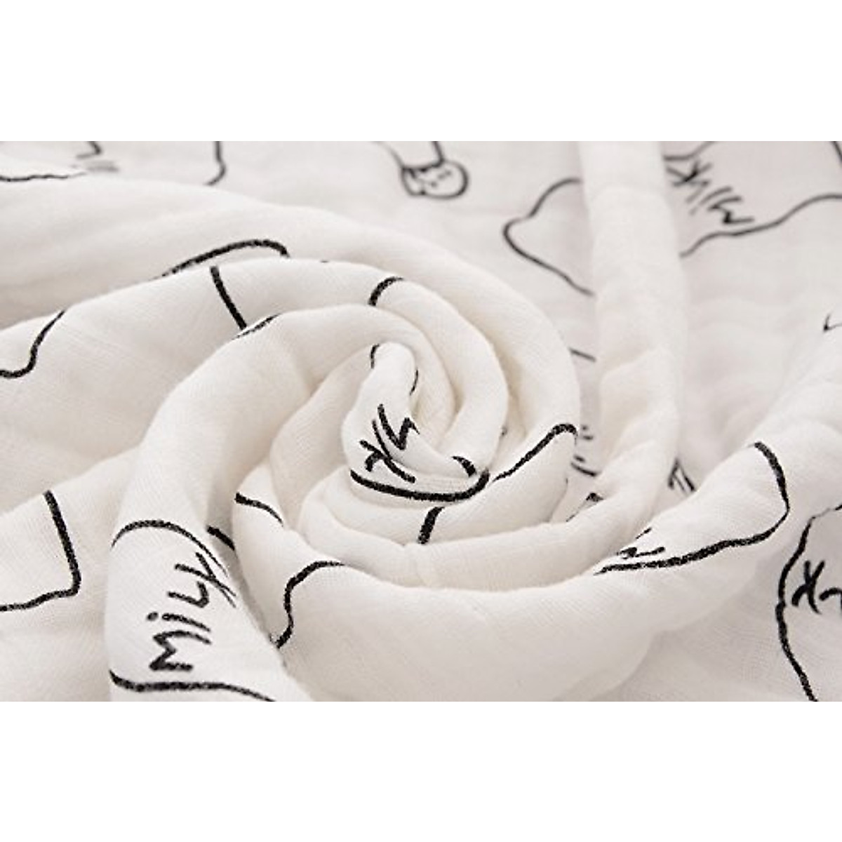 AIVIAI Muslin Baby Swaddle Blankets Baby Long Ripple Wrap Toddler Blankets