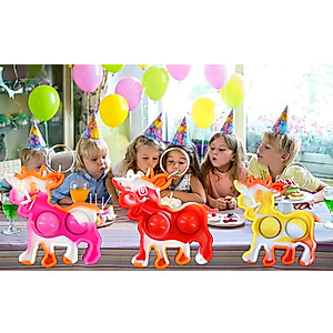 Roaqua 30 Cow Fidget Pop Gifts Prizes for Kindergarten Kids,Bulk Mini Birthday Graduation Summer Party Favors for Classroom students