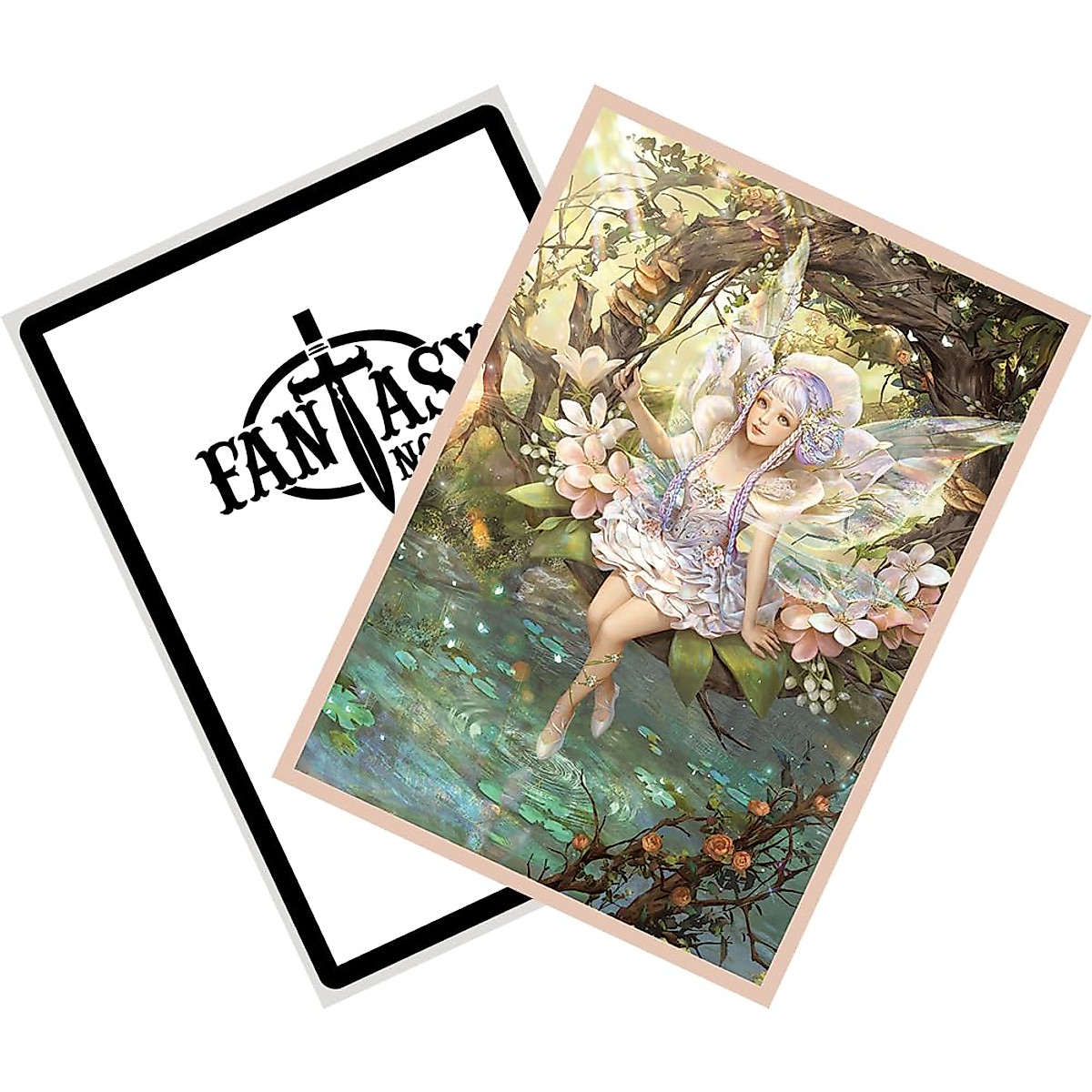 Fantasy North - Tatiana Elgane - Fairy Princess - 100 Smooth Matte TCG Trading Card Sleeves - Fits Magic MTG Commander Pokemon and Other Card Games - Playing Card Sleeves
