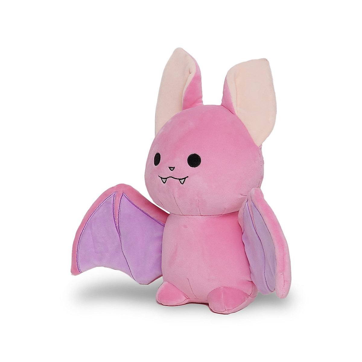 Avocatt Pink Bat Stuffed Plush - 10 Inches Stuffed Realistic Flying Fruit Bat Stuffy Plushie - Plushy and Squishy Goth Stuffed Animal - Cute Creepy Gothic Spooky Toy for Boys and Girls