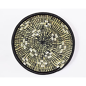 Hand Woven African Basket - Small - 8 Inches Sisal & Sweetgrass Basket - Woven Bowl - Handmade in Rwanda, SRB334