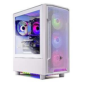 Skytech Gaming Archangel Gaming PC Desktop – AMD Ryzen 5 3600 3.6 GHz, NVIDIA RTX 3050, 500GB NVME SSD, 8GB DDR4 RAM 3200, 600W Gold PSU, 11AC Wi-Fi, Windows 11 Home 64-bit