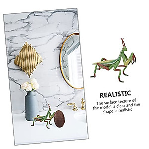 HANABASS 1pc Plastic Mantis Ornaments Outdoor Outdoor Animal Statues Plastic Animals Figures Flying Figurine Garden Decoration for Static Plastic Decorative Mantis