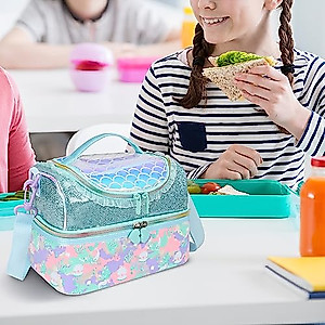 Kids Lunch Bag,Insulated Lunch Box for Girls Boys,Lunch Bag Toddler Teen,School Daycare Cute Travel bags (lunch bag 16)