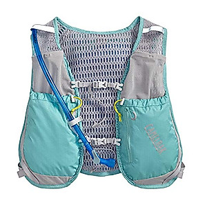 CamelBak Women's Circuit Run Vest with 50oz Hydration Bladder, Aqua Sea/ Silver