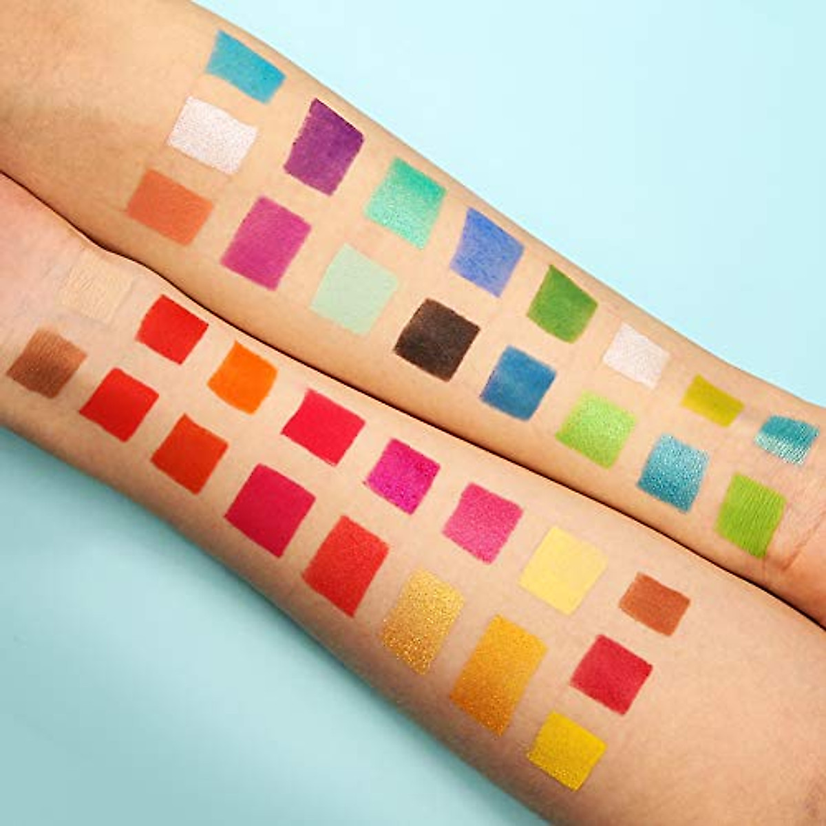 docolor Eyeshadow Palette Shimmer Matte Highly Pigmented Eye Shadow Natural Warm Glitter Long Lasting Waterproof, Professional Contour & Highlight Powder Tropical Makeup Palette (34 Color)