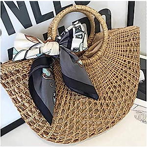 ANDANTINO 100% Pure Mulberry Silk Scarf for Hair-27''x27''- Women Men Neck Scarves- Digital Printed Headscarf(Pink & Light Gray)