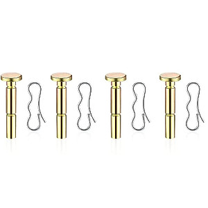 Go-Cheers 4Pack 738-04124A Shear Pins & 714-04040 Bowtie Cotter Pins for MTD Troy-bilt Craftsman 738-04124A 738-04124 938-04124 714-04040 7188389 80-749 780-242 Snow Throwers