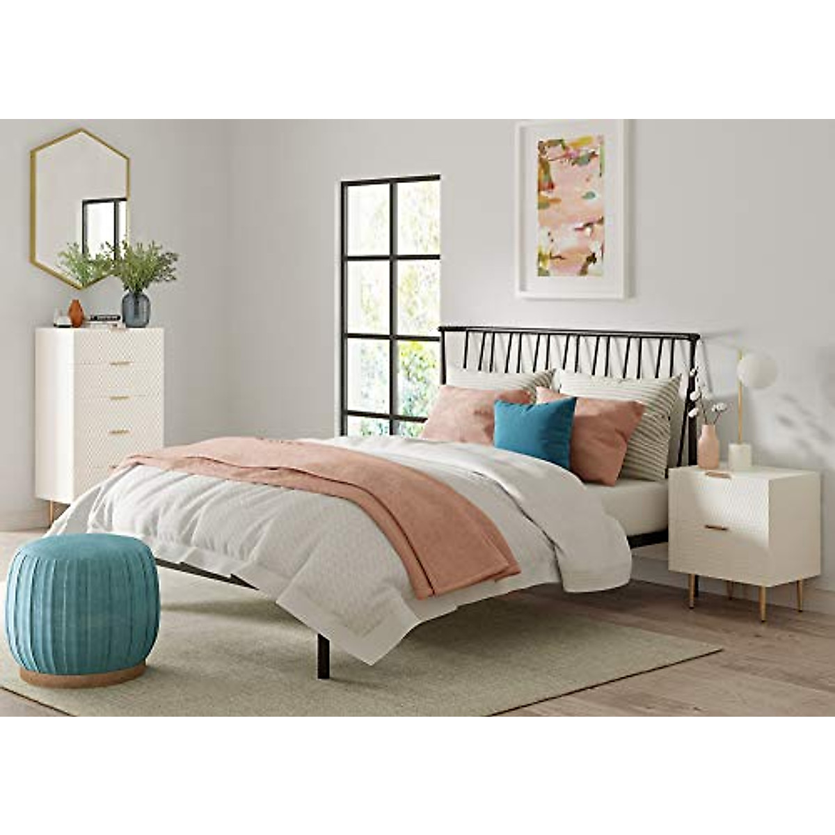 Amazon Brand – Rivet Kingston Modern Dresser 19.69"W, White