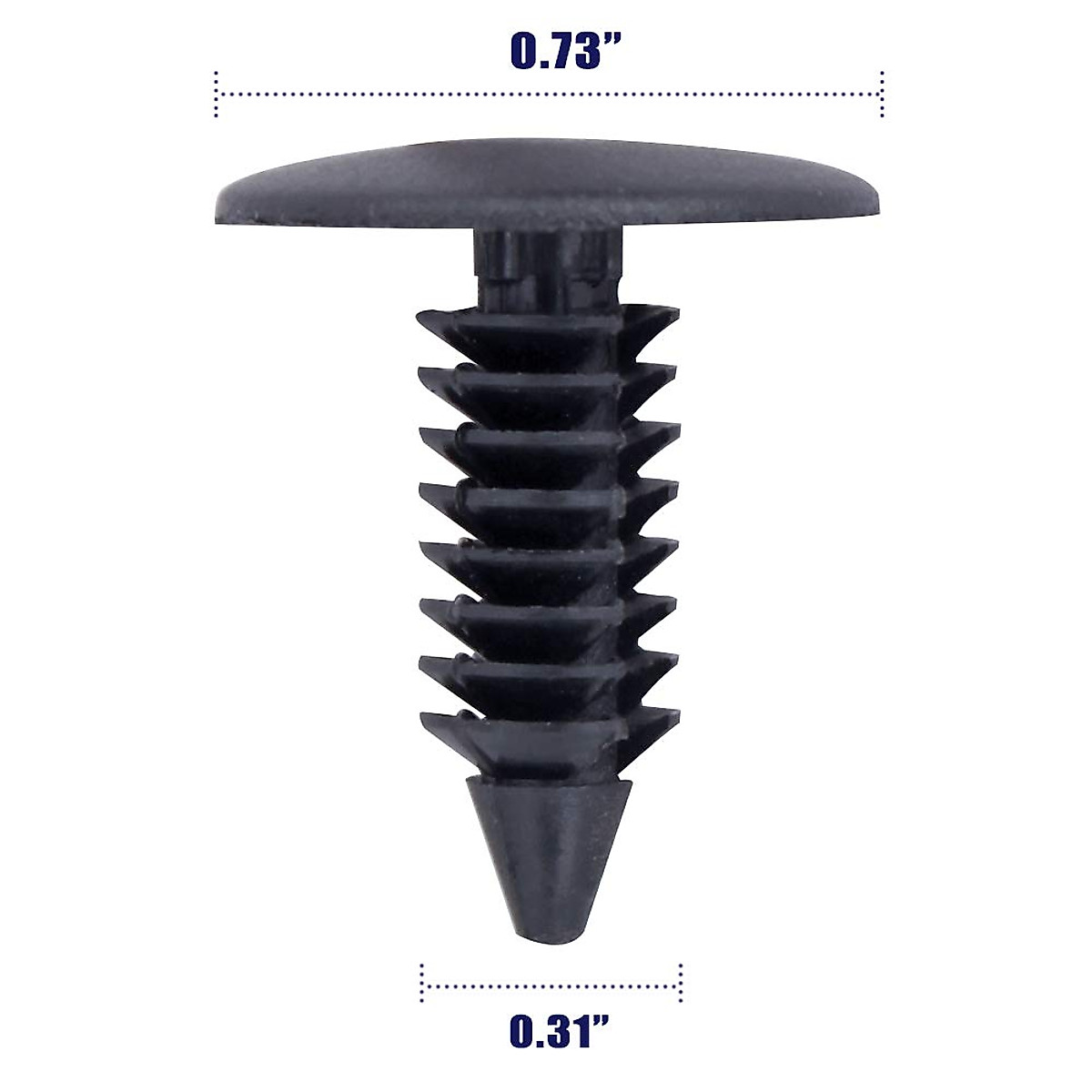 100 Pcs Plastic Fastener Push Pins Universal Fit Electric/Gas Yamaha Golf Cart X-Mas Club Cart EZGO TXT RXV Tree Rivets Clips Replace# 1010434, 16816-G1, 16816-G2, 10-9150-NS, 90269-06028