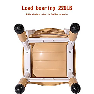 LUUYOUU Kids' Desk Chairs Adjustable Height is Suitable for Children's Chairs Used in Families, Schools and Day-Care Between 2-10 Years Old The Max Bearing Capacity is 220LB(5PCS-Mint Green)