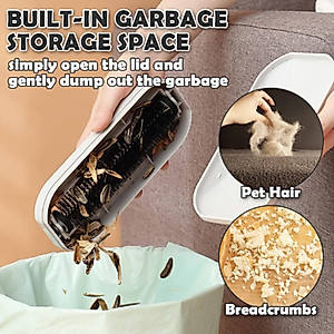 Handheld Crumb Sweeper, Reusable Handheld Crumb Sweeper Home Soft Hair Debris Collector for Servers, Crumber Tool for Table Mat Bed Sheets Sofa cleansings Brush