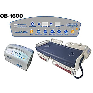 ObboMed OB-1600 UtilityAir Mattress Alternating Pressure with Low Air Loss/Self-Lateral-Wave Rotation, A Reliable 6" Standard Air Mattress (Bed Frame is not Included)