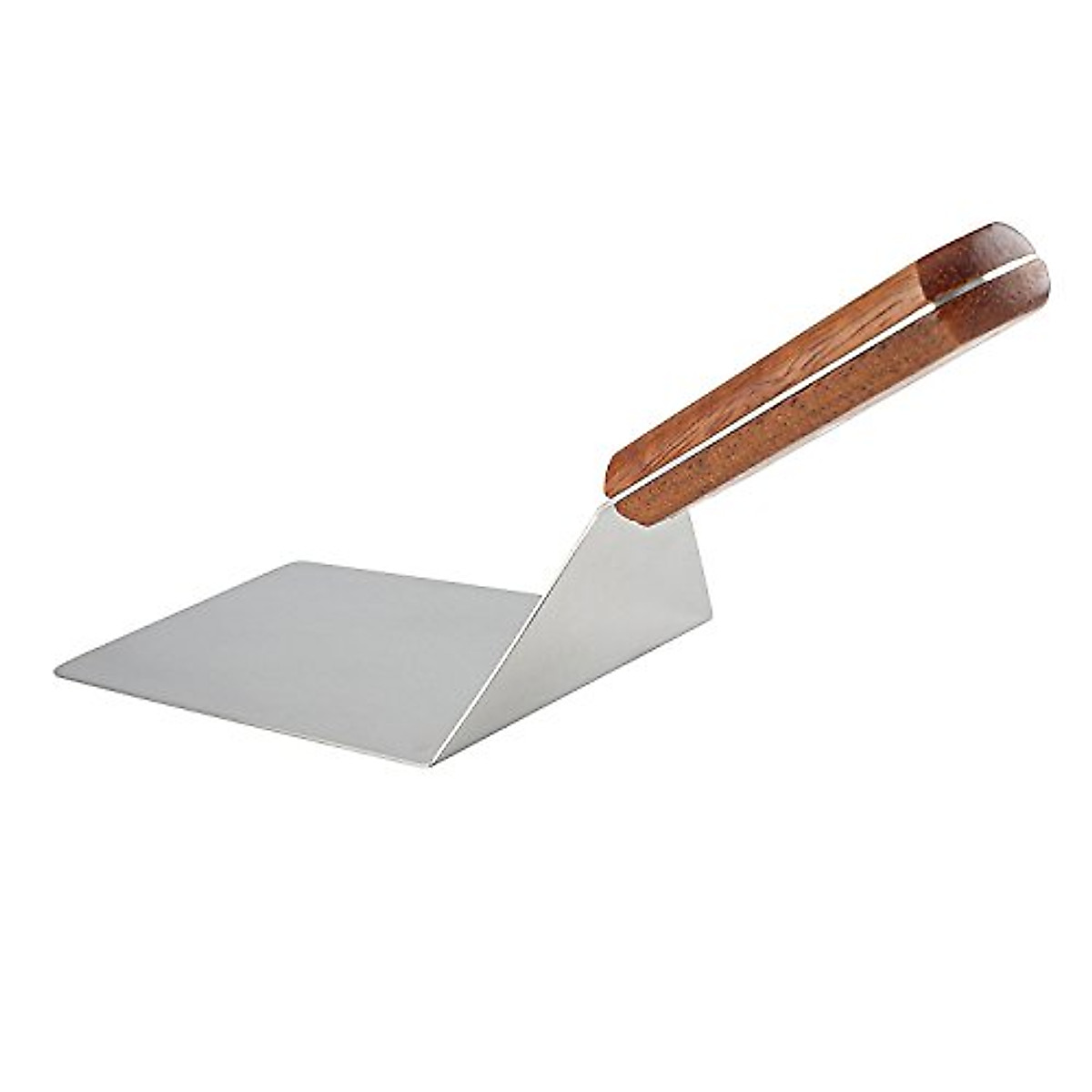 8” Extra-Large Sturdy Stainless Steel Spatula with Strong Wooden Handle – Professional Food Flipper Scraper for Grilling, Cooking, Baking Cakes & Cookies for Your Home Kitchen and Restaurants