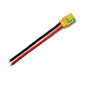 Amass 2 Pairs XT90S Pigtails XT90 Wire XT-90S XT 90 Plug Male and Female Connector 150mm 10AWG Silicon Wire for RC Lipo Battery FPV Racing Drone …