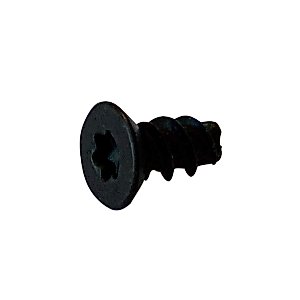 Small Parts 0404LTUB Steel Thread Rolling Screw for Plastic, Black Oxide Finish, 82 Degree Flat Head, Star Drive, #4-20 Thread Size, 1/4" Length (Pack of 100)