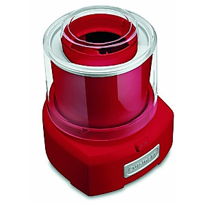 Cuisinart ICE-21RP1 1.5-Quart Frozen Yogurt, Ice Cream and Sorbet Maker, Double Insulated Freezer Bowl elminates the need for Ice and Makes Frozen Treats in 20 Minutes or Less, Red
