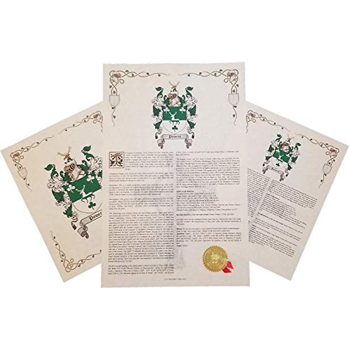 Mr Sweets Lapper - Coat of Arms, Crest & History 3 Print Combo - Surname Origin: English England