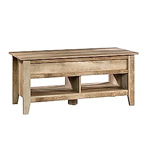 Sauder Dakota Pass Lift-Top Coffee Table, L: 43.15" x W: 19.45" x H: 19.02", Craftsman Oak finish