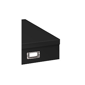 Pioneer Jumbo Scrapbook Storage Box, Black, 14.75 Inch x 13 Inch x 3.75 Inch
