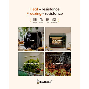 Disposable Ramekins with Lids - Katbite 60 Pack 5oz Aluminum Foil Cupcake Baking Cups, Muffin Tins for Creme Brulee, Desserts, Baking - Black