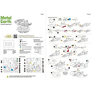 Fascinations Metal Earth Batman 1989 Movie Batwing 3D Metal Model Kit Bundle with Tweezers