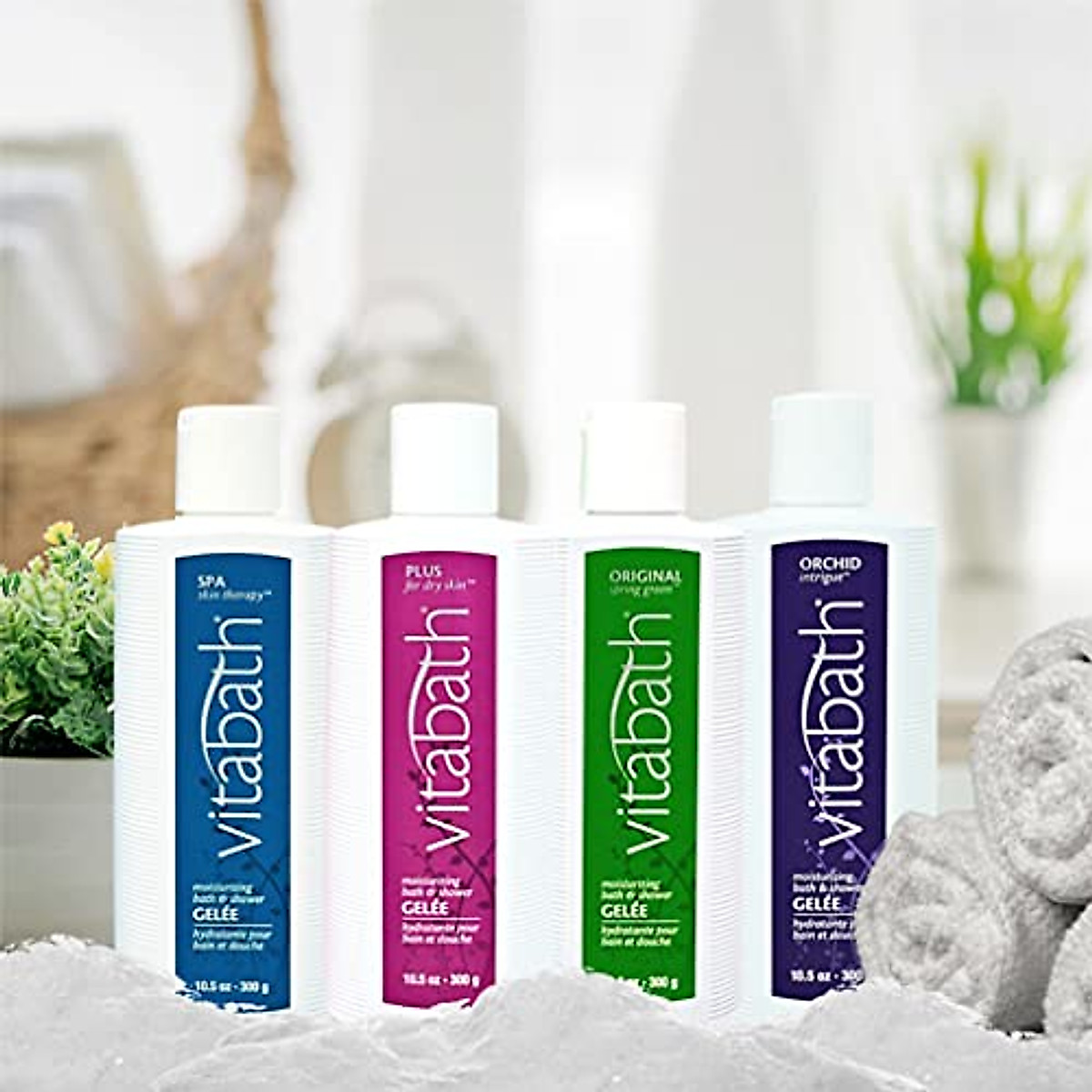 Vitabath Original Spring Green Moisturizing Bath & Shower Gel Wash Intoxicating Botanical Skin Rejuvenation, Hydrating Dry Skincare, Body Cleanser & Foaming Gelee - 10.5 oz