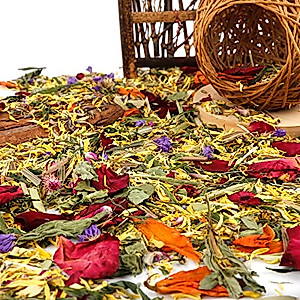 Hamster Bedding- Handmade Natural Flower Guinea Pig Bedding - for Squirrels, Guinea Pigs, Rabbits, Chinchillas, Prairie Dogs, Degus, Hamsters, Gerbils & Other Small Pets