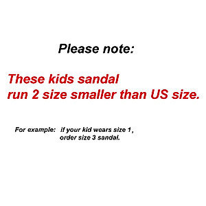 Hawaii Brown and Black Jesus sandals for Kids.(These kid sandals run 2 sizes smaller than US kid sizes) (Kid 3, Brown)