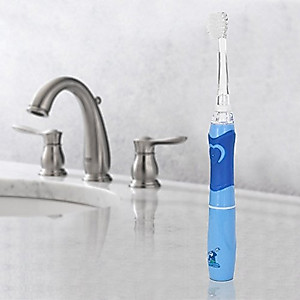 ToiletTree Products Poseidon Children's Sonic Toothbrush with LED Lights, Blue