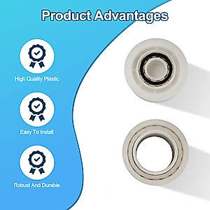 Aillsa 3884997-R6 Replacement Parts Pool Cleaner-Guide Wheels 4 Pack with 2 PackPully Gears Compatible with Maytronics Dolphin Nautilus, Nautilus CC Plus, M200, M400, M500, Premier Pool Cleaner