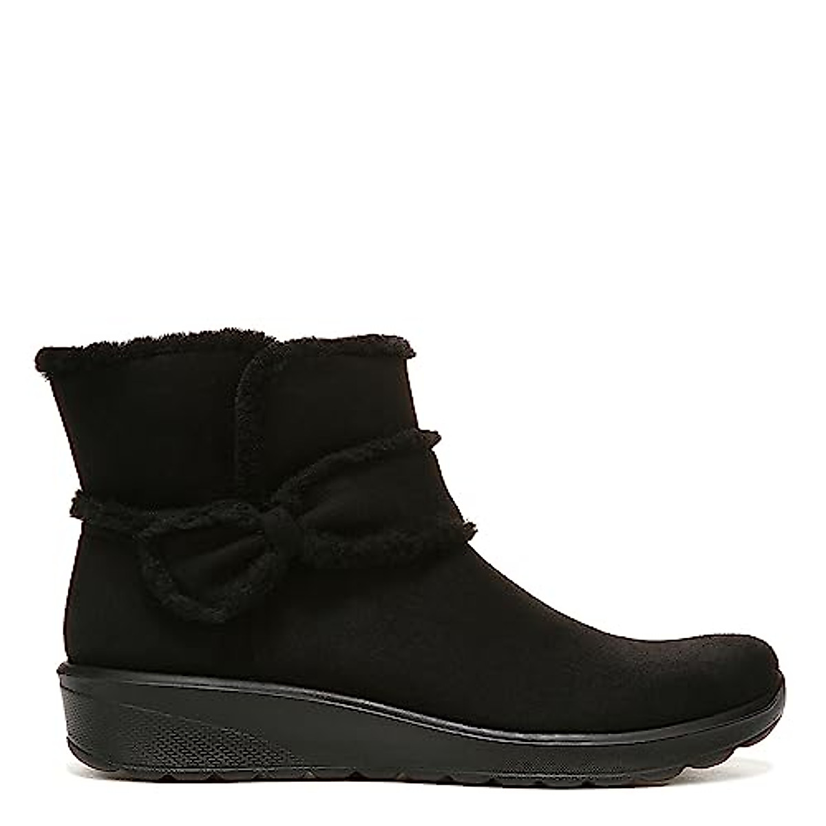 BZees Womens Glaze Ankle Boot, Black, 8.5 Wide US