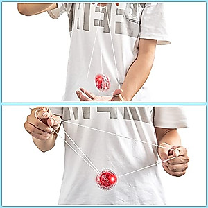 2 Pieces LED Light Up Beginner Toys Responsive Ball Bearing Toys for Birthday Christmas Party Goodie Bag Fillers Classroom Prizes (Tornado Style)