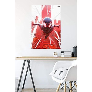 Trends International Marvel's Spider-Man: Miles Morales - Falling Wall Poster, 34L x 22.4W, Unframed Version