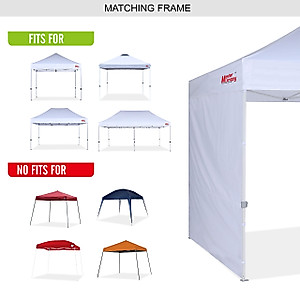MASTERCANOPY Pop-up Canopy Sidewall Kit, 3 Sidewalls & 1 Doorwall Only Excluding top and Frame (10x10,Black)