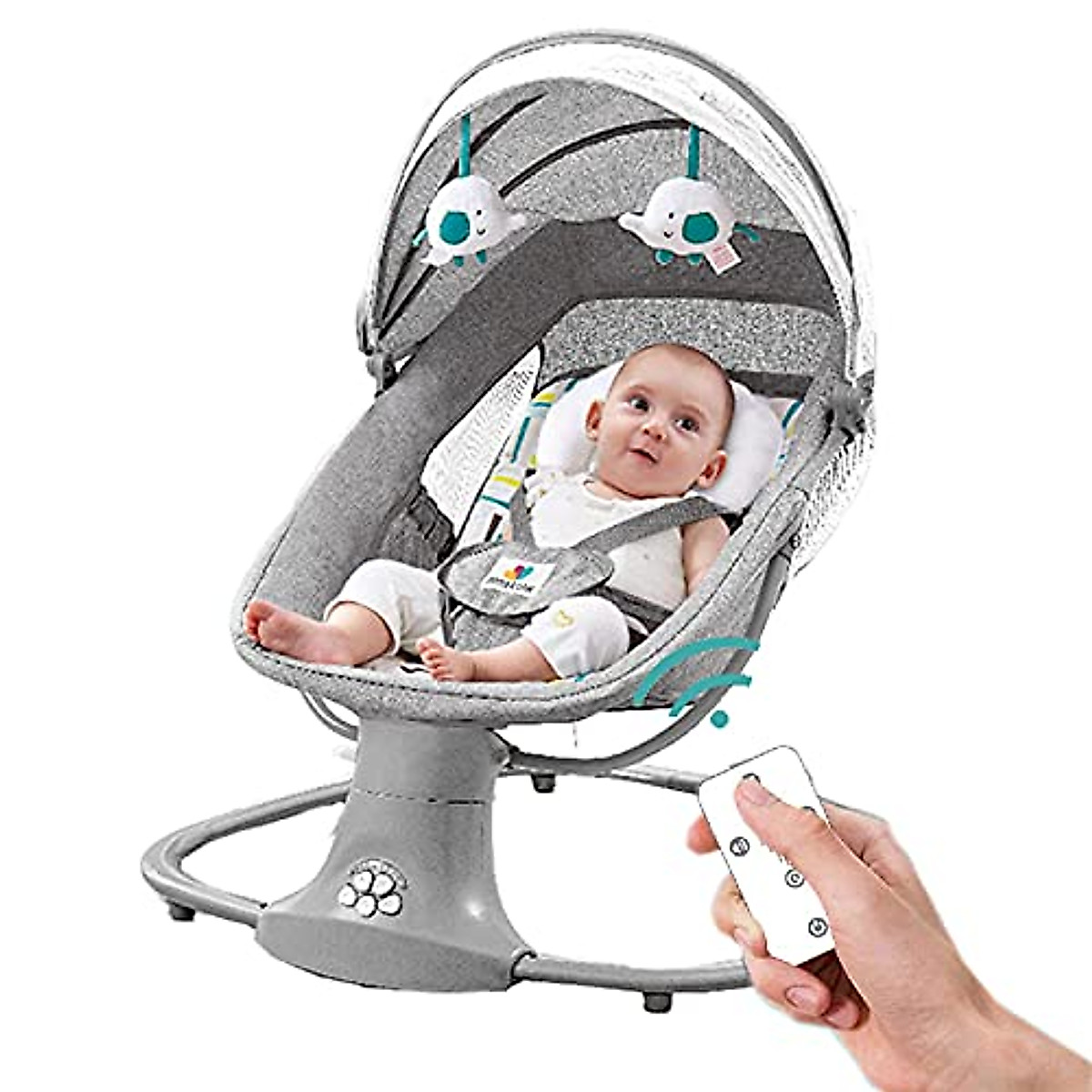 Baby Swing & Rocker w/ Remote & Bluetooth Music | Safe & Cozy