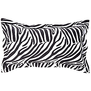 Blue Ridge Home Fashions Zebra Reversible 3 Piece Duvet Cover Set with Zebra Pillow Shams Brushed Microfiber-Soft Touch-Easy Care-Button Closure