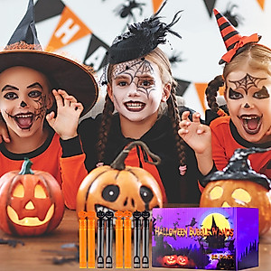 80 Pack Halloween Bubble Wands,Mini Bubble Wands for Halloween Party Favors,Hlalloween Toys Gift for Girls Boys Kids Toddler Adults