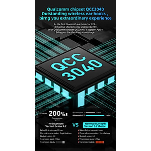 CCA BTX Bluetooth 5.2 Module IEM Bluetooth Adapter with Mic Waterproof Ear Hook Extra Long Battery Life Bluetooth Cable for ​KZ ZS10 PRO/ZSN Pro X/ZSN PRO/ZSN/AS16/ZAX/DQ6 CA16 /C12/CRA(C pin)