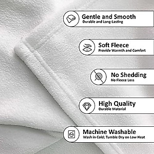 Porter ST. Sofa Couch 50" x 60" Decorative Polka Dots Blue Arctic Fleece Throw Blanket