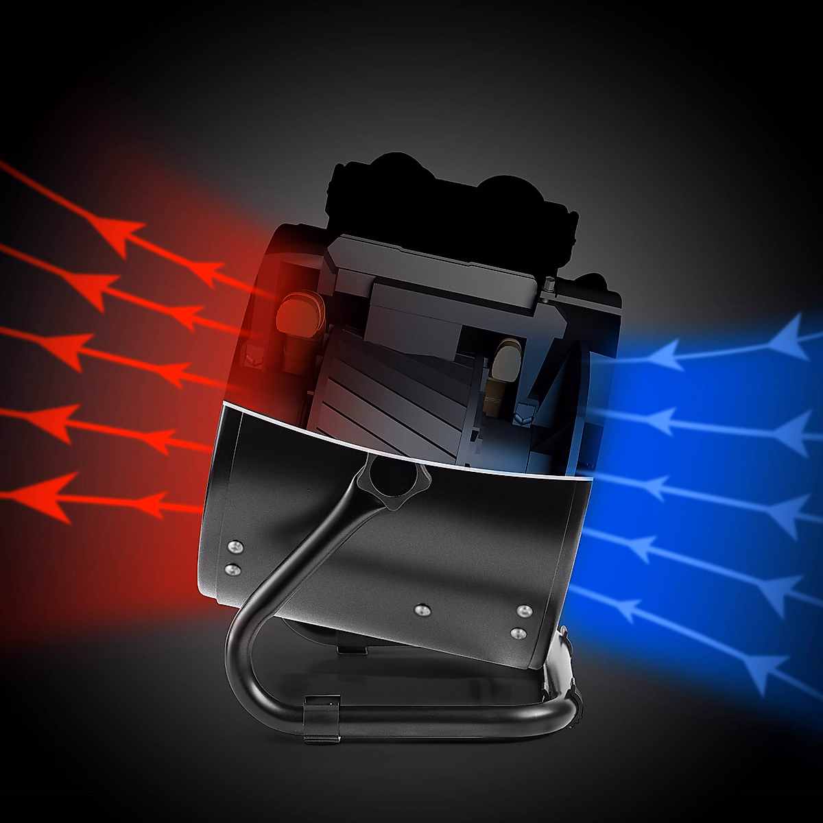 Electric Heater Fan,Portable Heater with Overheat Protection, Fast Heating,Small Garage Heater for Greenhouse, Grow Tent, Workplace