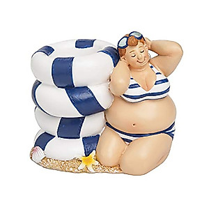 Beachcombers Resin Lady Pen Holder Multi