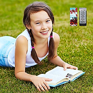 32 Pieces Magnetic Bookmarks Inspirational Magnetic Page Markers Nature Scenery Magnet Page Clips Bookmarks for Students Teachers School Home Office Supplies