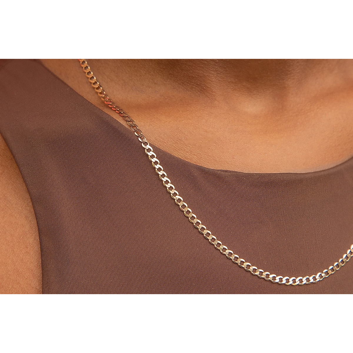 Verona Jewelers 10K Gold Unisex 2.2mm Italian Cuban Curb Link Chain Necklace- 10K Necklaces, 10 Karat Gold Chain, 16" 18" 20" 24" 30" (30.00, 2.2MM)