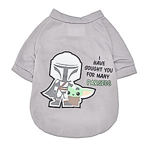 STAR WARS for Pets The Mandalorian Dog T-Shirt, Small (S) | The Mandalorian & GROGU Tee Shirt for Dogs | STAR WARS Pet Apparel, STAR WARS Tee for Dogs