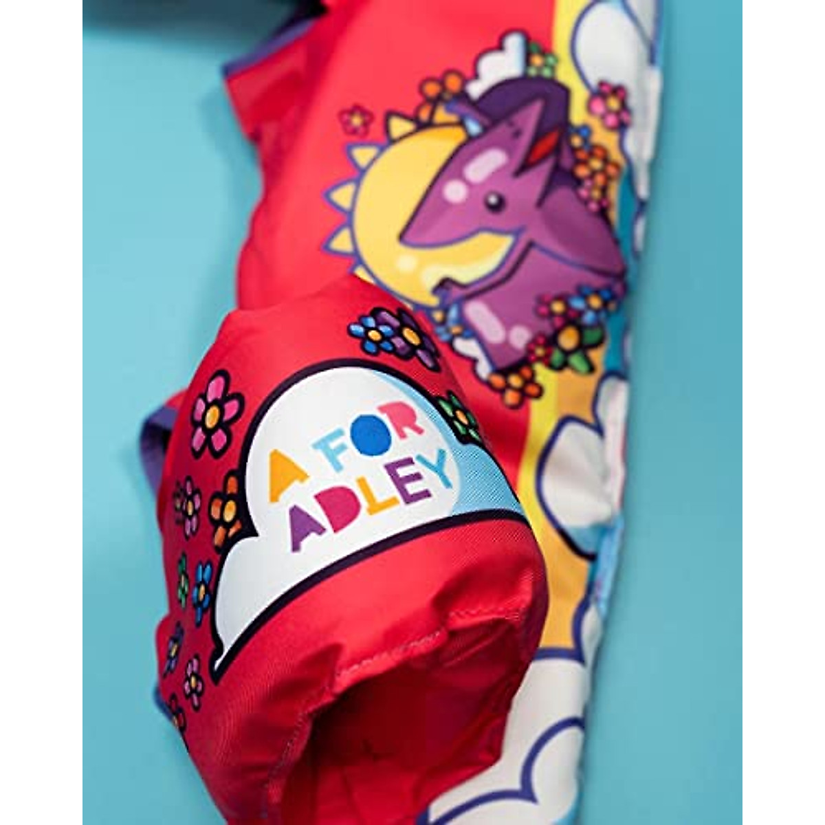 A For Adley Merch The Official Adley Ultimate Swimming Package with Three of Adleys Favorite Swimming Supplies The Adley Narwhal Towel, Adley Floaties and a Full Face Snorkie