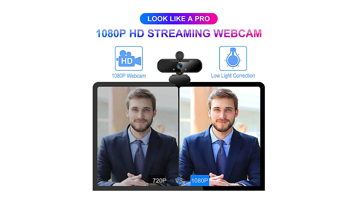 1080P 60FPS Webcam - High-Quality Streaming Camera